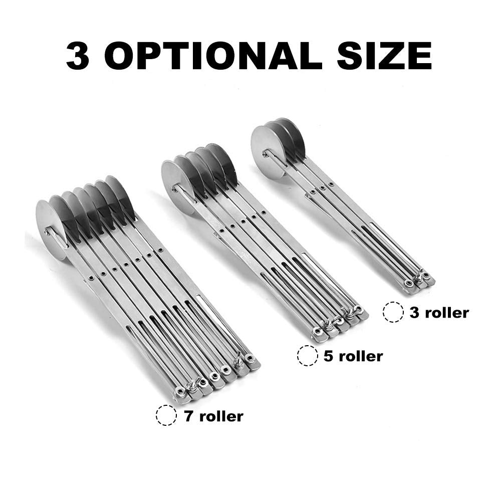 Esslly Adjustable Pastry Cutter | Stainless Steel | Multi-Wheel