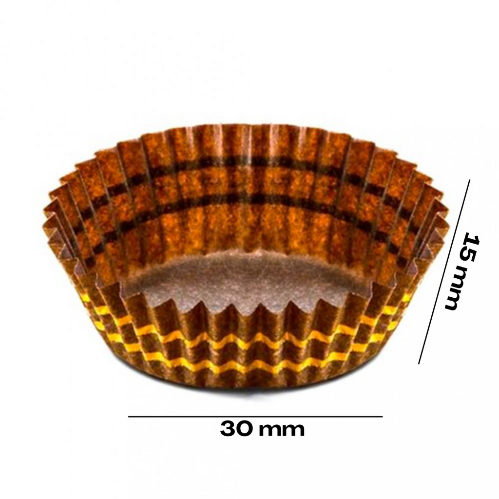Esslly Chocolate Liners | 30x15mm | 650-Pack | Food Safe